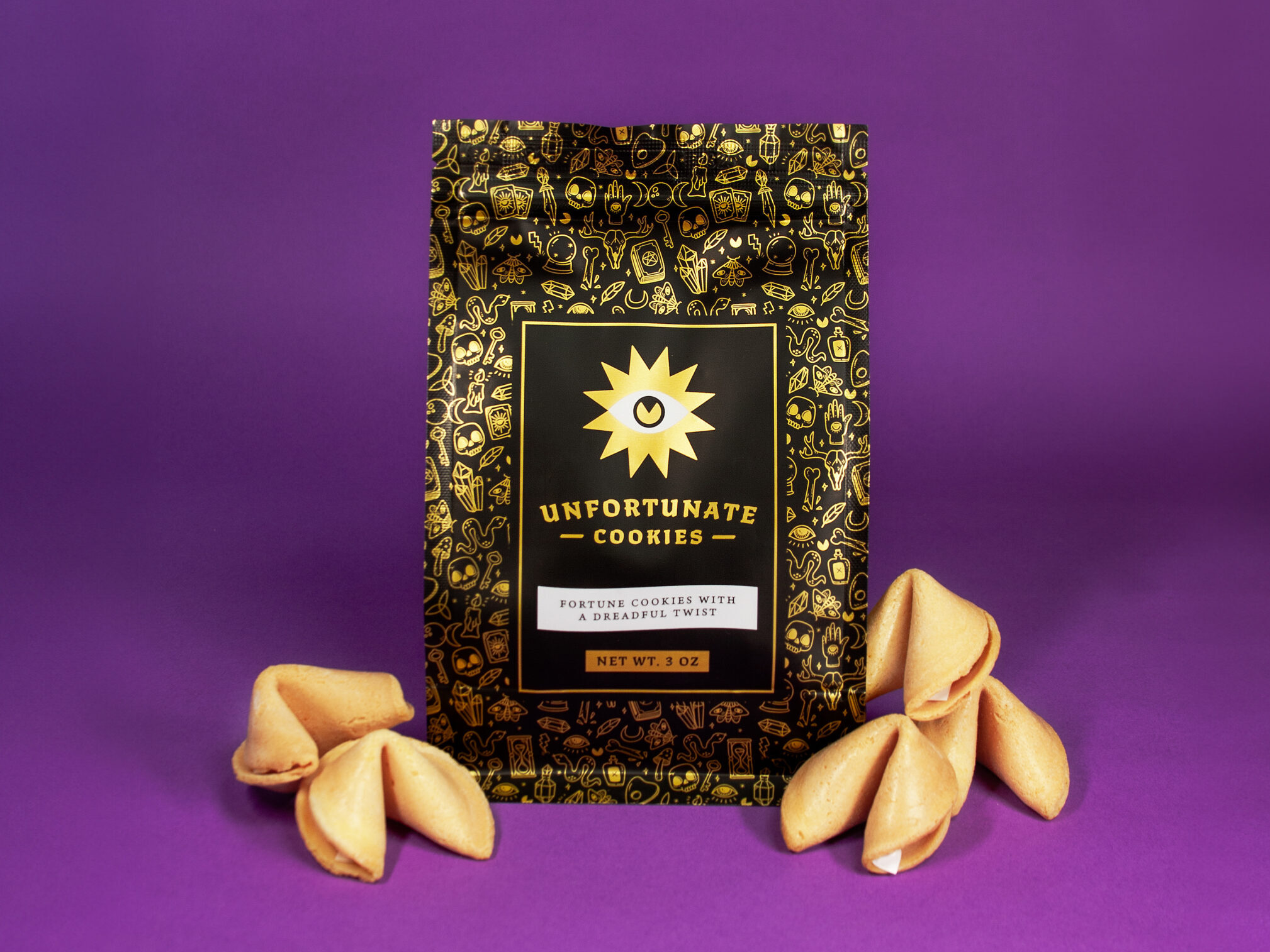 Unfortunate Cookies — Fortune cookies with a dreadful twist